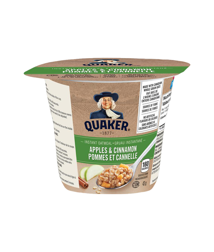 Quaker Apples And Cinnamon Instant Oatmeal Cup Quaker